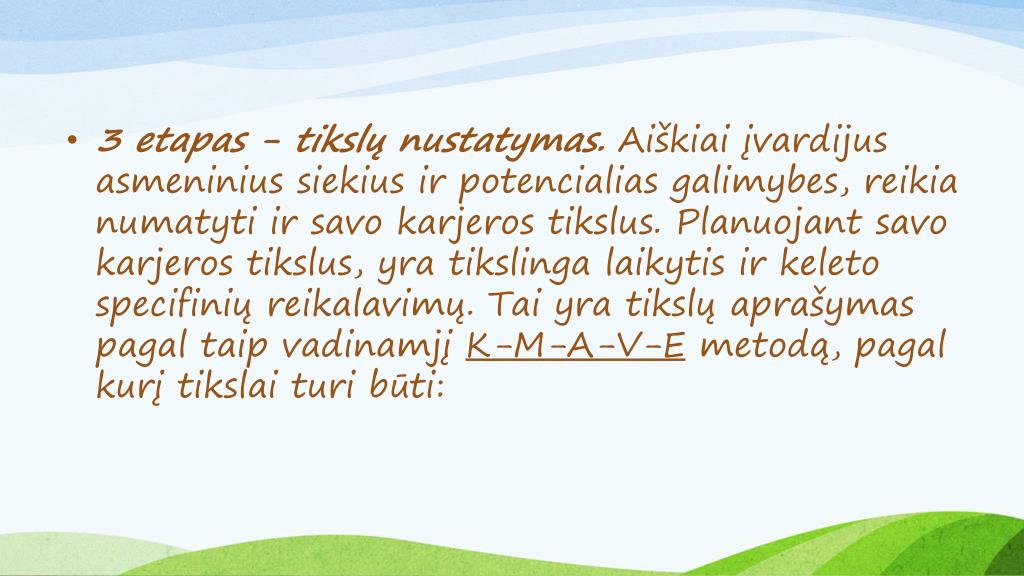 PPT - Karjeros įgyvendinimas PowerPoint Presentation, free download ...