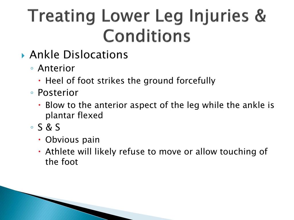 PPT - Foot, Ankle, and Lower-Leg Injuries PowerPoint Presentation, free ...