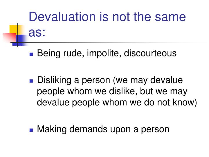 PPT - A tentative definition of Social Devaluation PowerPoint ...