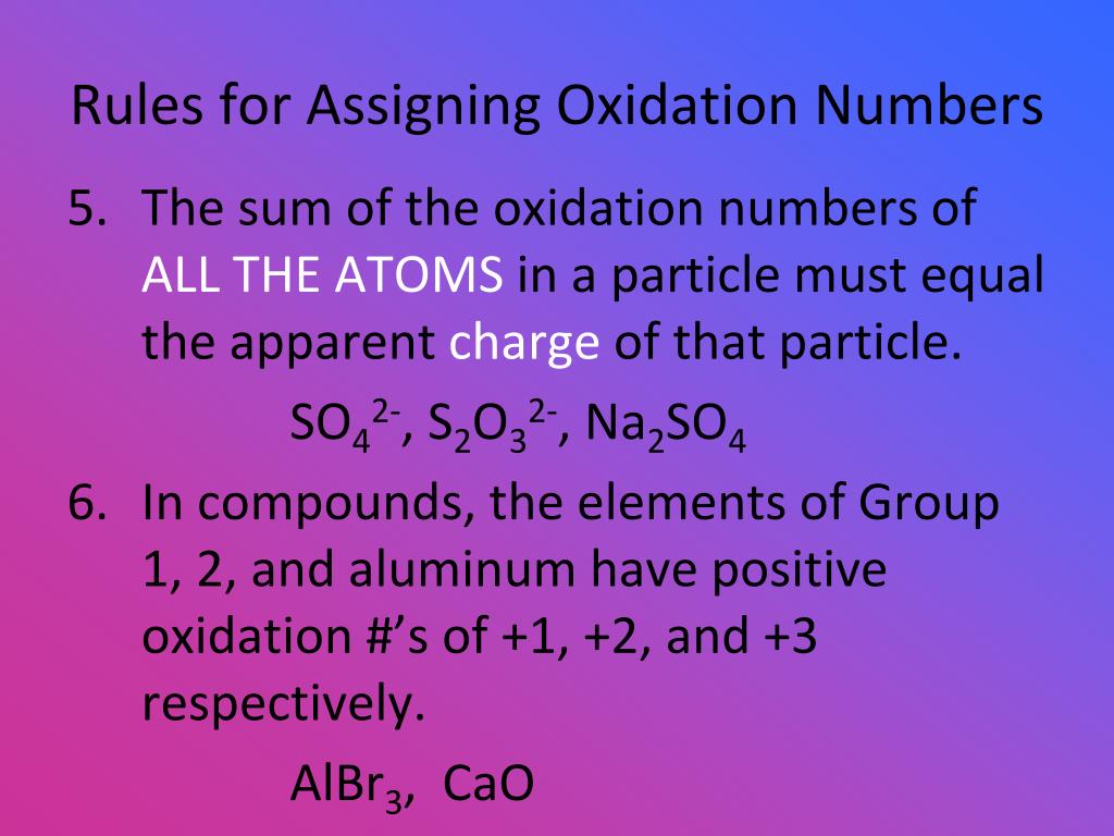 PPT - Oxidation Numbers PowerPoint Presentation, free download - ID:2109854