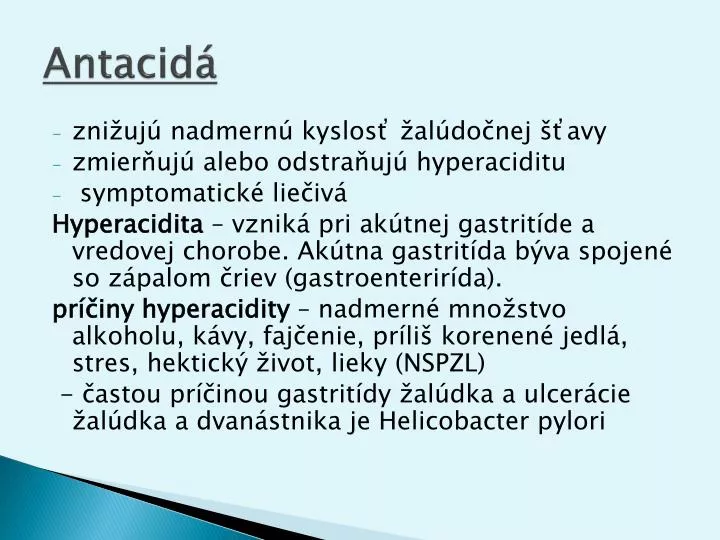 PPT - Antacidá PowerPoint Presentation, free download - ID:2110029