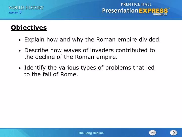 PPT - Explain how and why the Roman empire divided. PowerPoint ...