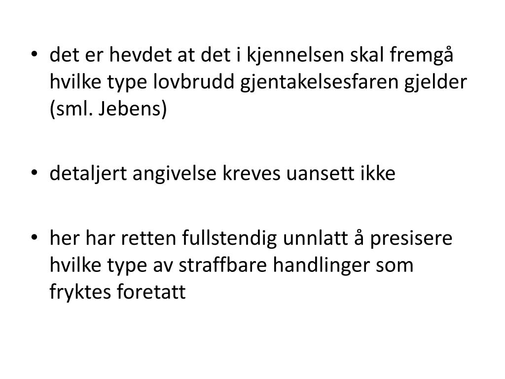 PPT - Fakultetsoppgave i straffeprosess høst 2012 PowerPoint ...