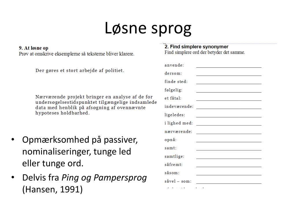 PPT - Skriftlig fremstilling i ordblindeundervisningen for voksne ...
