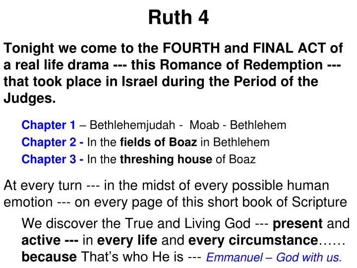 PPT - Ruth 4 PowerPoint Presentation, free download - ID:2112008