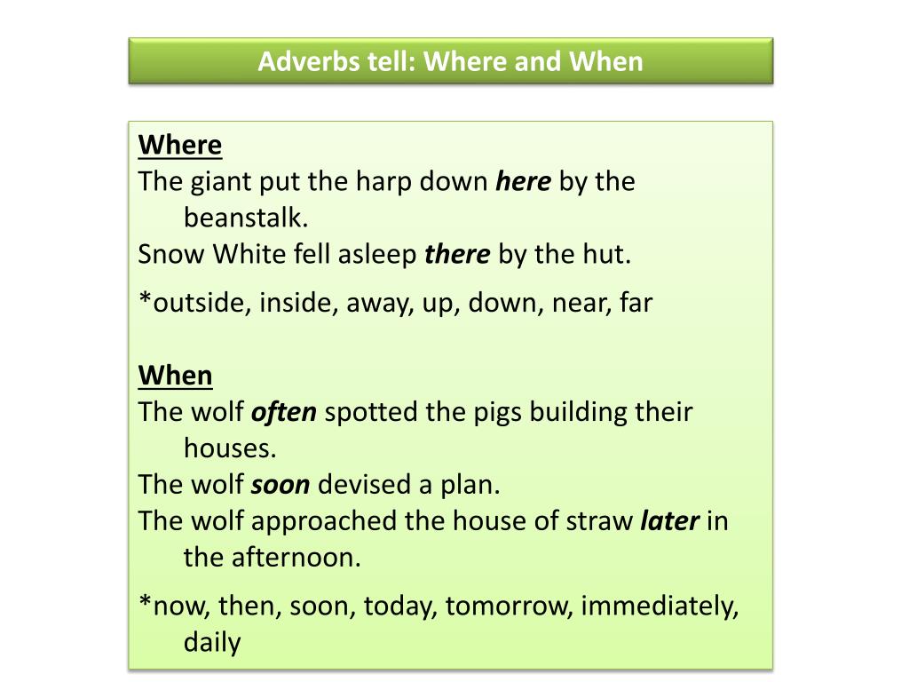 PPT - happily sadly gently morosely quietly quickly smoothly ...