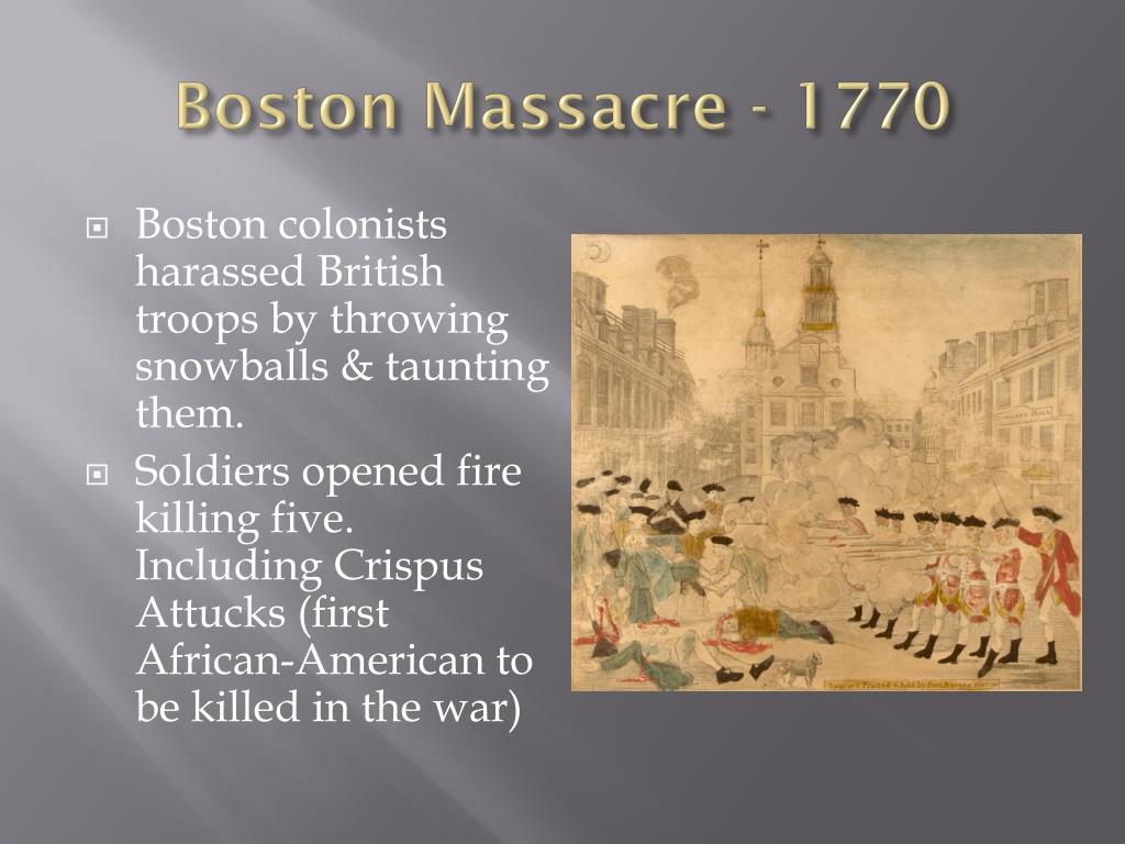 PPT - Causes of the American Revolution Chronology PowerPoint ...