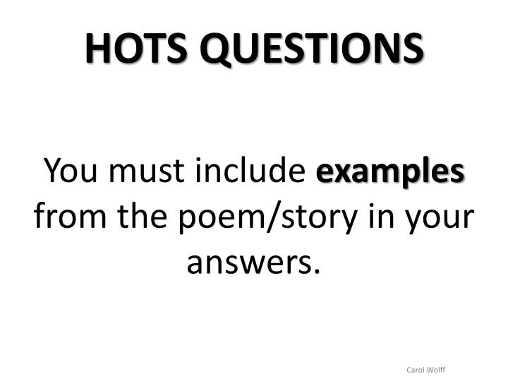 PPT - HOTS PowerPoint Presentation - ID:2112974
