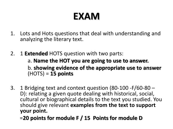 PPT - HOTS PowerPoint Presentation - ID:2112974