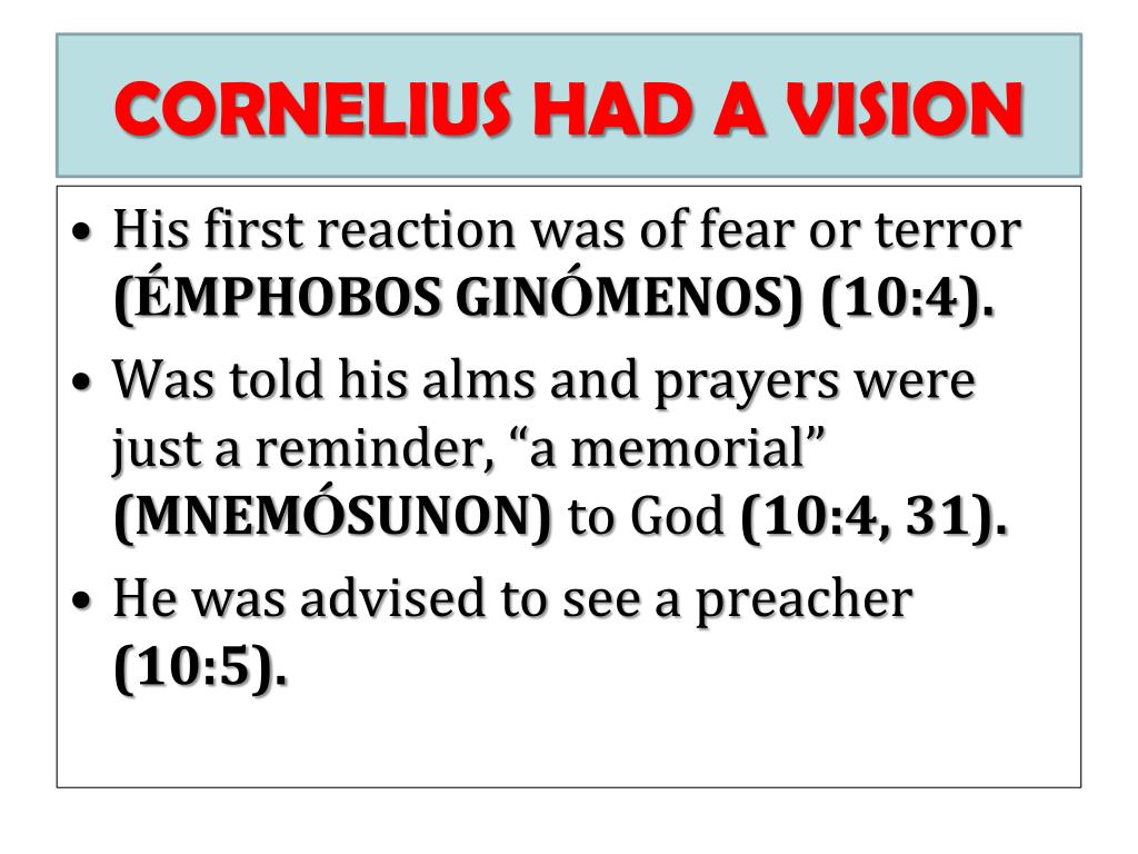 PPT - Were the Household of Cornelius Baptized in the Holy Spirit? Acts ...