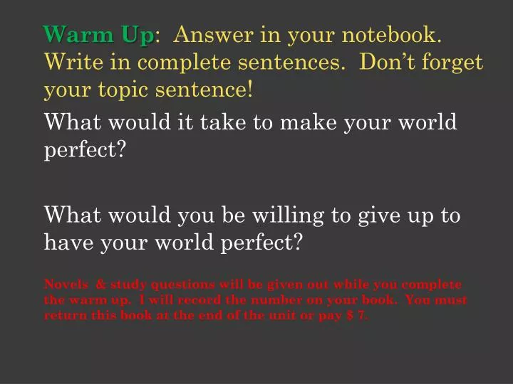 PPT - Anticipation Guide for The Giver by Lois Lowry PowerPoint ...