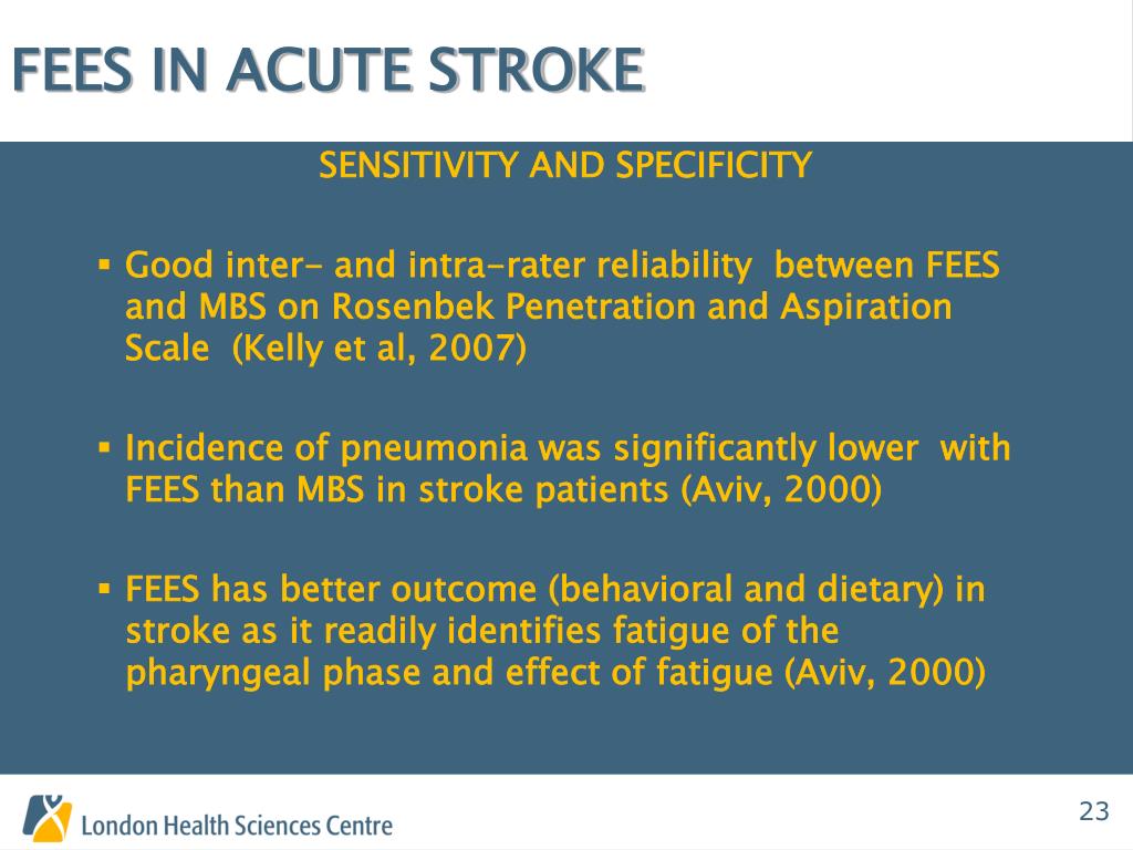 PPT - STROKE AND Fiberoptic Endoscopic Evaluation of Swallowing (FEES ...