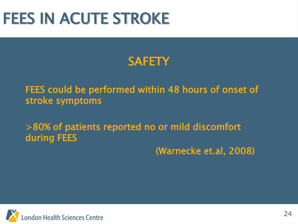 PPT - STROKE AND Fiberoptic Endoscopic Evaluation of Swallowing (FEES ...