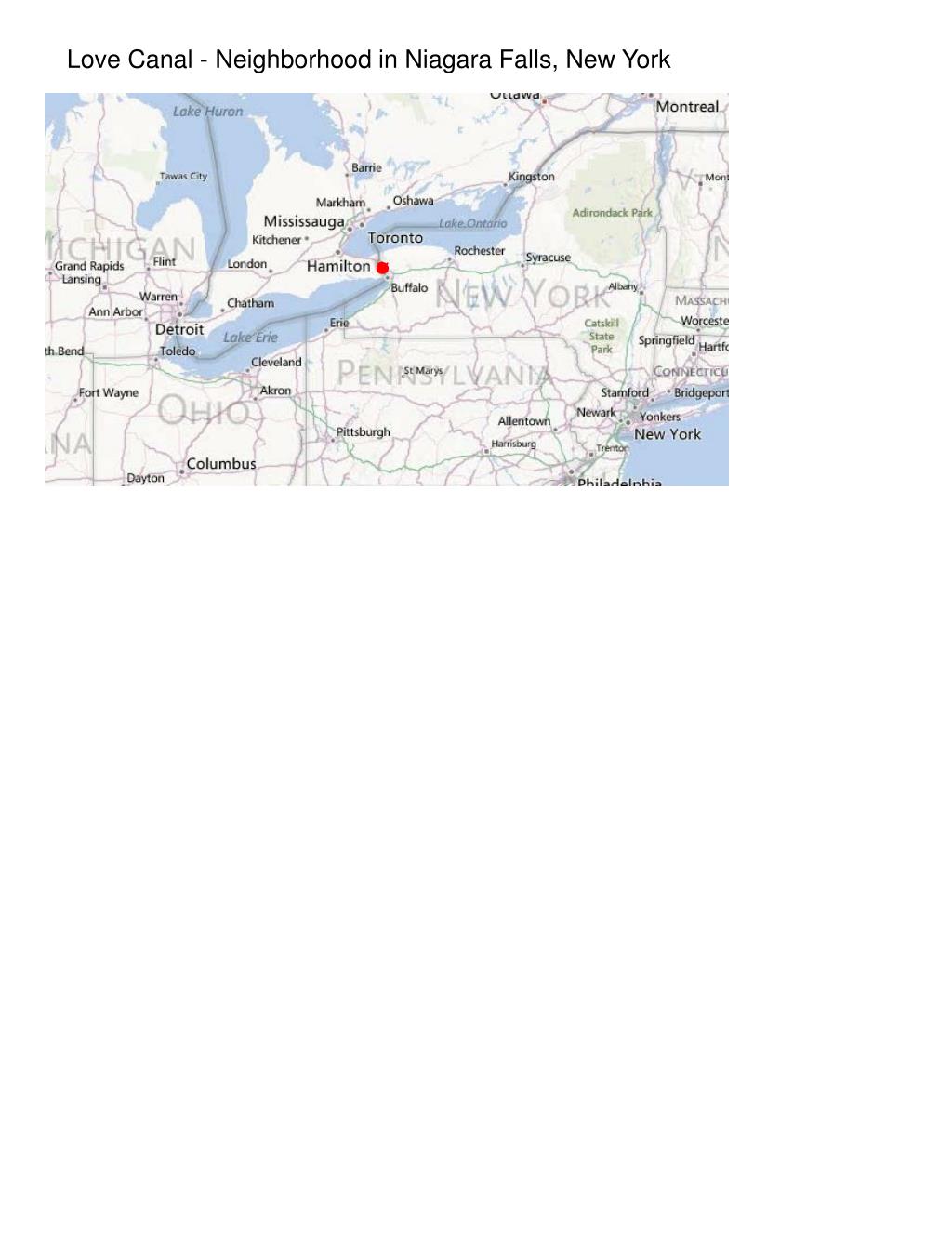 PPT - Love Canal - Neighborhood in Niagara Falls, New York PowerPoint ...