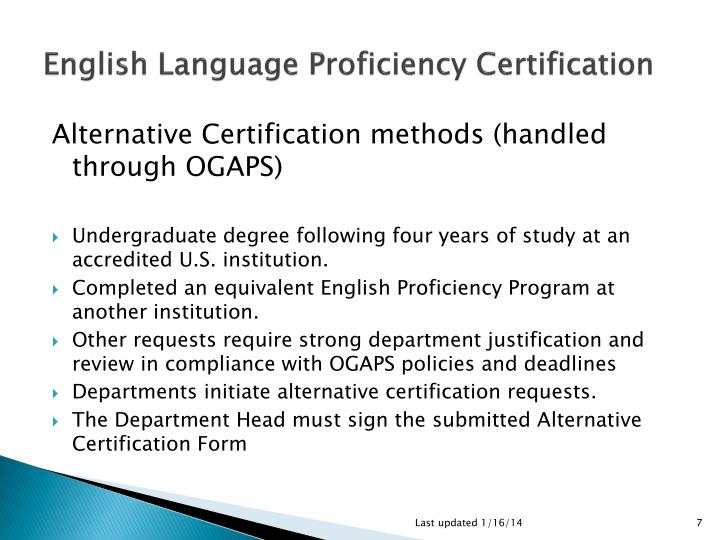 PPT - English Language Proficiency PowerPoint Presentation - ID:2115482