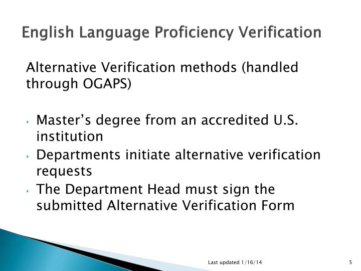 PPT - English Language Proficiency PowerPoint Presentation - ID:2115482