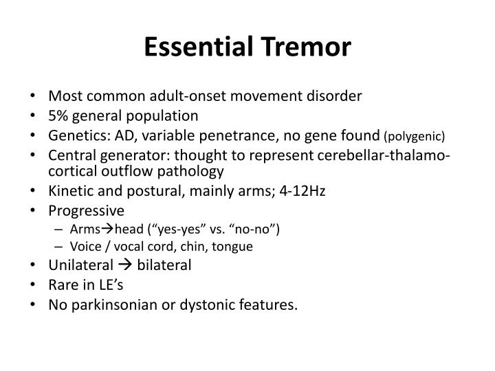 PPT - Approach to Tremors PowerPoint Presentation - ID:2115774