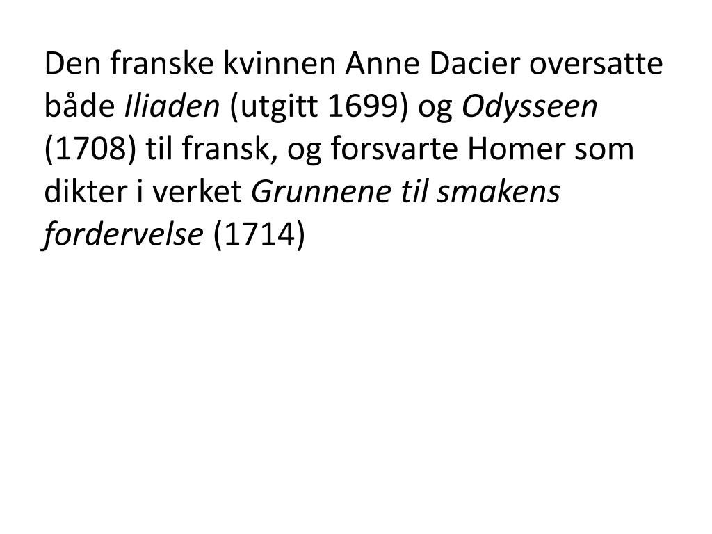 PPT - Homers mytiske verden og Iliaden PowerPoint Presentation, free ...