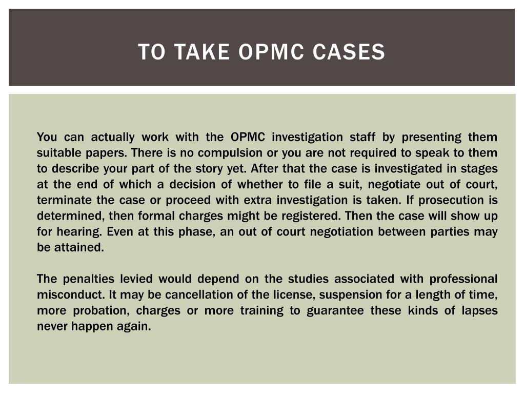PPT - OPMC Attorney for Physicians in New York PowerPoint Presentation ...