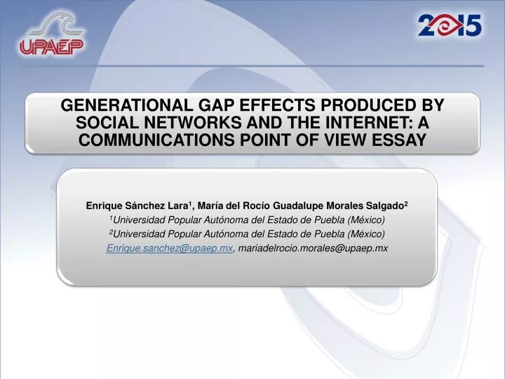 PPT - Generational Gap: Differences between young and old people ...