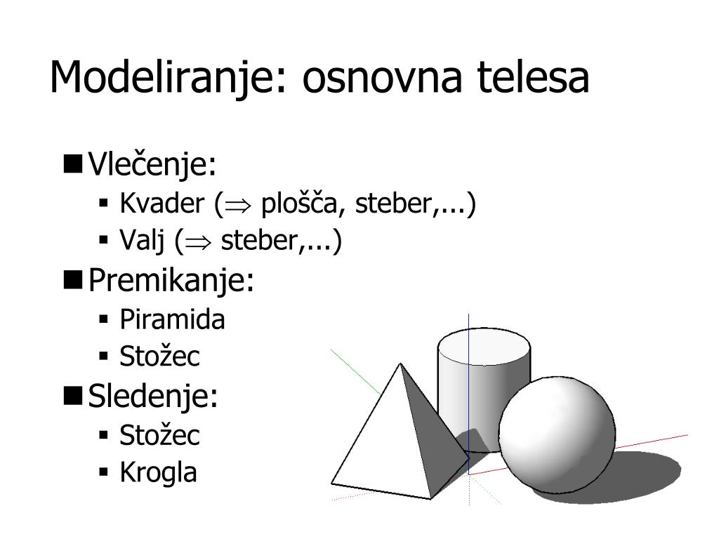 PPT - Digitalno modeliranje Orodja za 3D konceptualno modeliranje ...