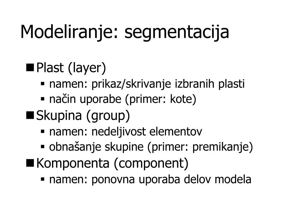 PPT - Digitalno modeliranje Orodja za 3D konceptualno modeliranje ...