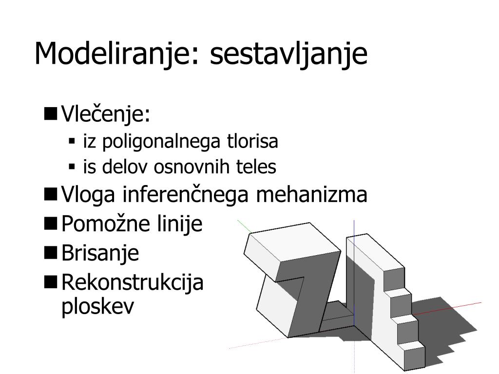 PPT - Digitalno modeliranje Orodja za 3D konceptualno modeliranje ...