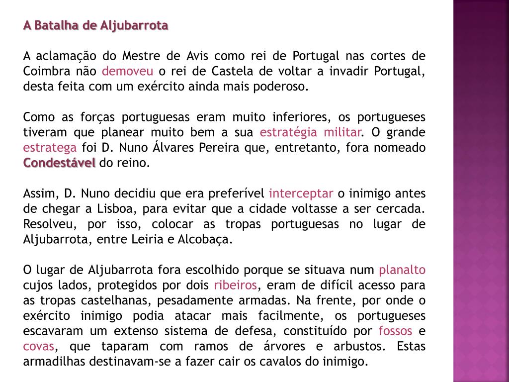 PPT - História de Portugal Aula n.º 11 A Crise Dinástica (1383-1385 ...