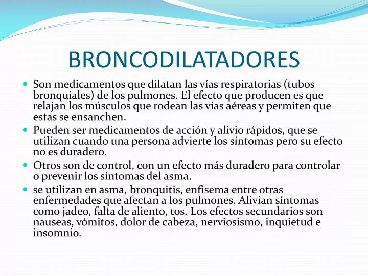 PPT - BRONCODILATADORES PowerPoint Presentation, free download - ID:2117546