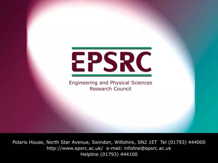 PPT - Engineering and Physical Sciences Research Council PowerPoint ...