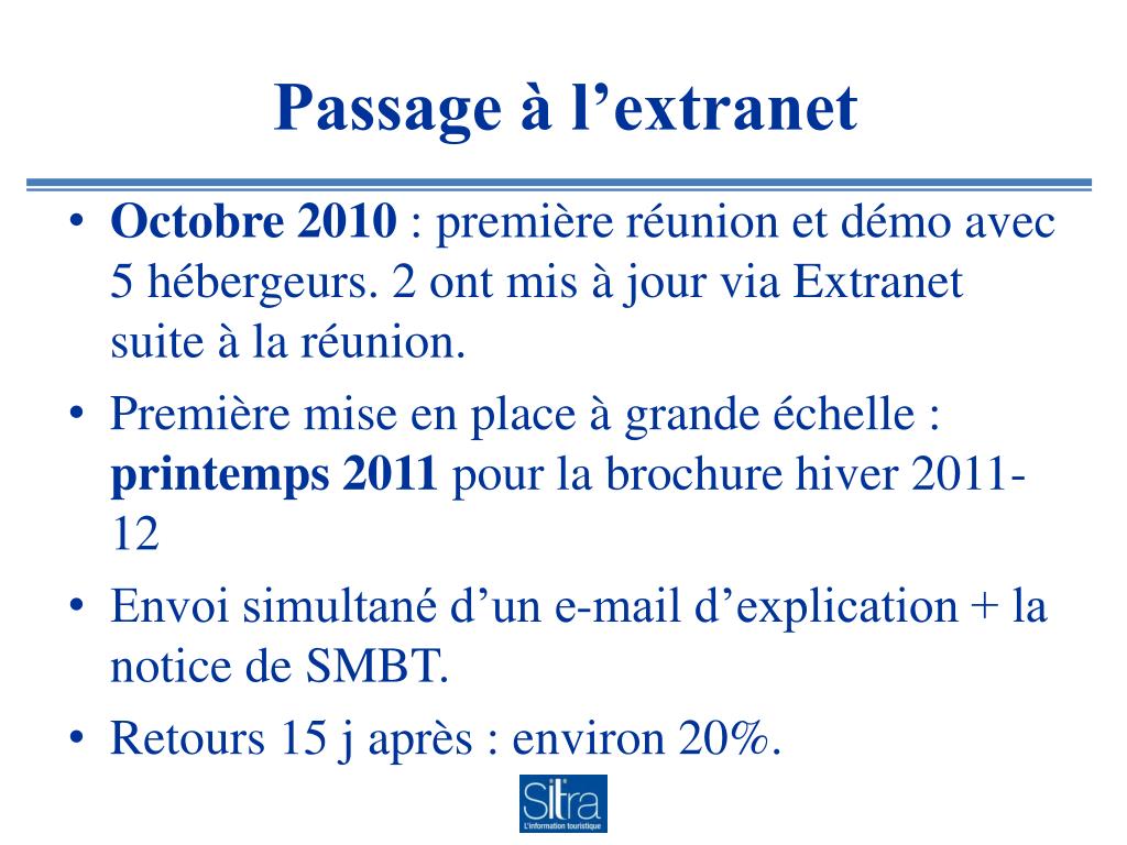 PPT - Déploiement de l’extranet de mise à jour PowerPoint Presentation ...
