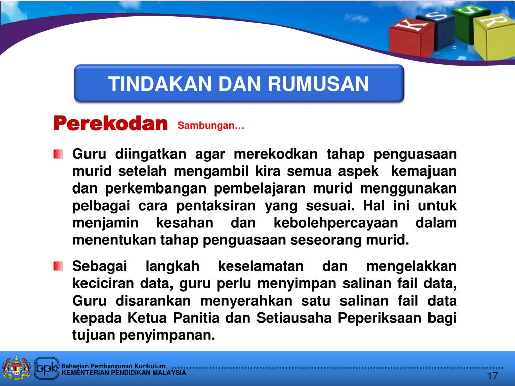 PPT - PENTAKSIRAN (PEREKODAN DAN PELAPORAN) MATEMATIK (TAHUN 5 ...
