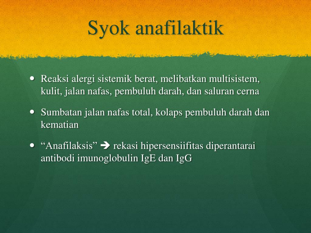 PPT - Syok anafilaktik PowerPoint Presentation, free download - ID:2118625