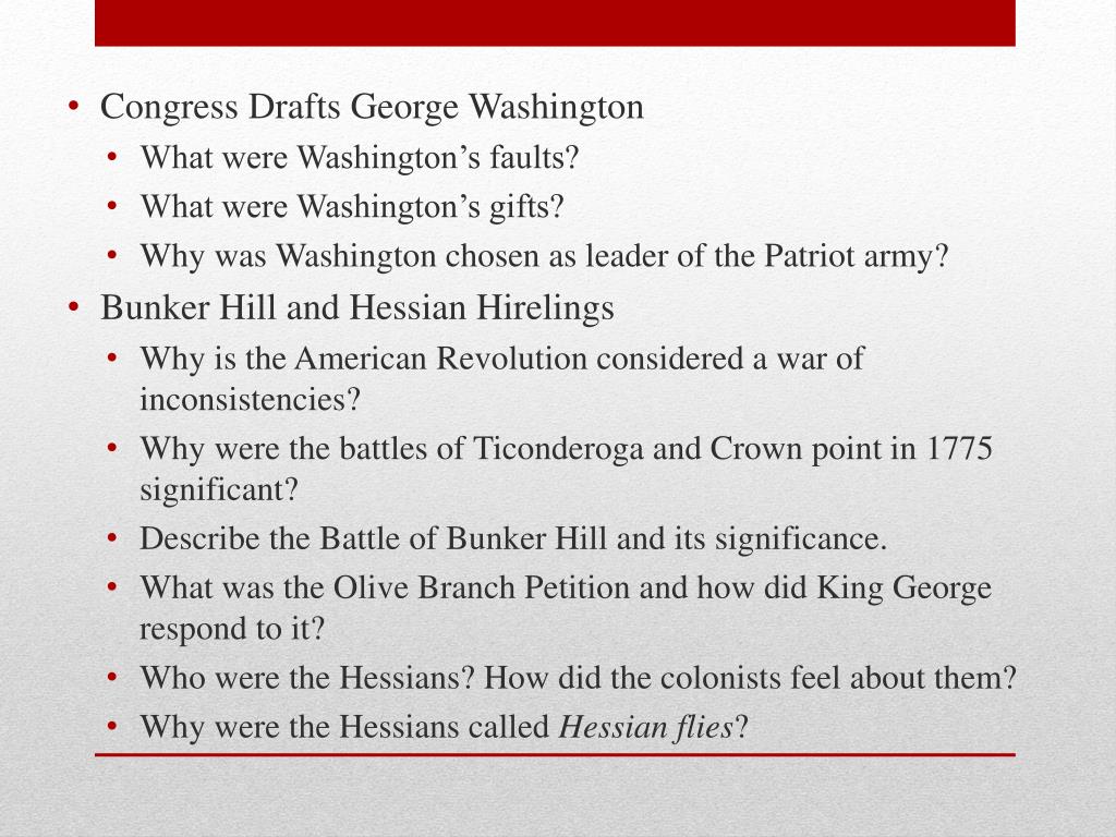 PPT - The American Revolution: Leadership, Battles, and Revolutionary ...