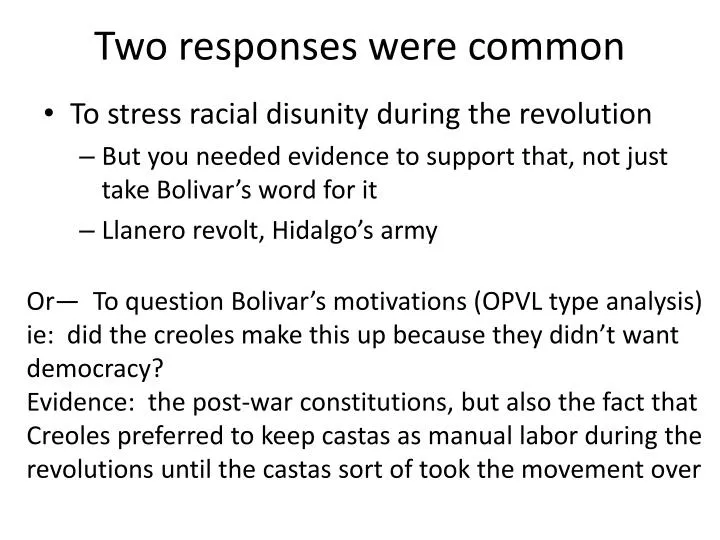 PPT - Two responses were common PowerPoint Presentation, free download ...