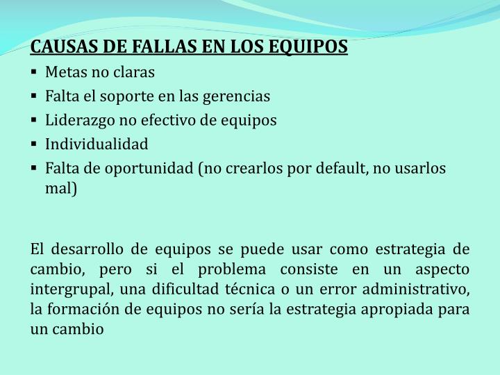 PPT - EQUIPOS DE TRABAJO PowerPoint Presentation - ID:2119522