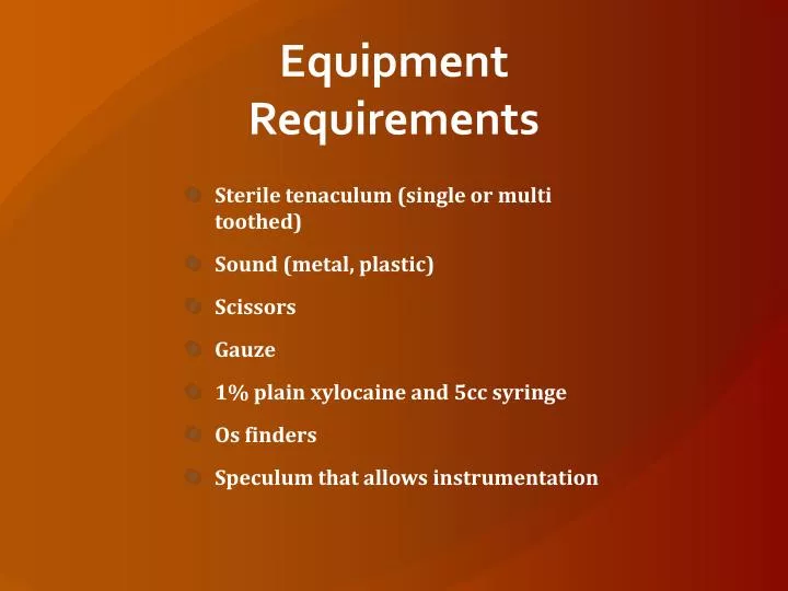PPT - Equipment Requirements PowerPoint Presentation, free download ...