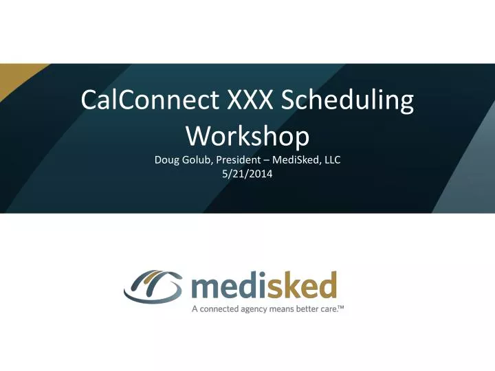 PPT - CalConnect XXX Scheduling Workshop PowerPoint Presentation, free ...