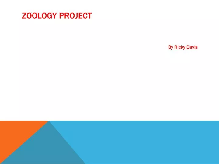 PPT - Zoology Project PowerPoint Presentation, free download - ID:2119863