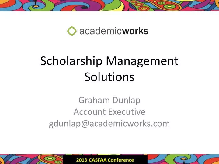 PPT - Scholarship Management Solutions PowerPoint Presentation, free ...