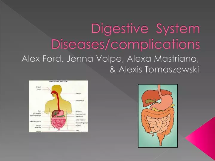 PPT - Digestive System Diseases/complications PowerPoint Presentation ...