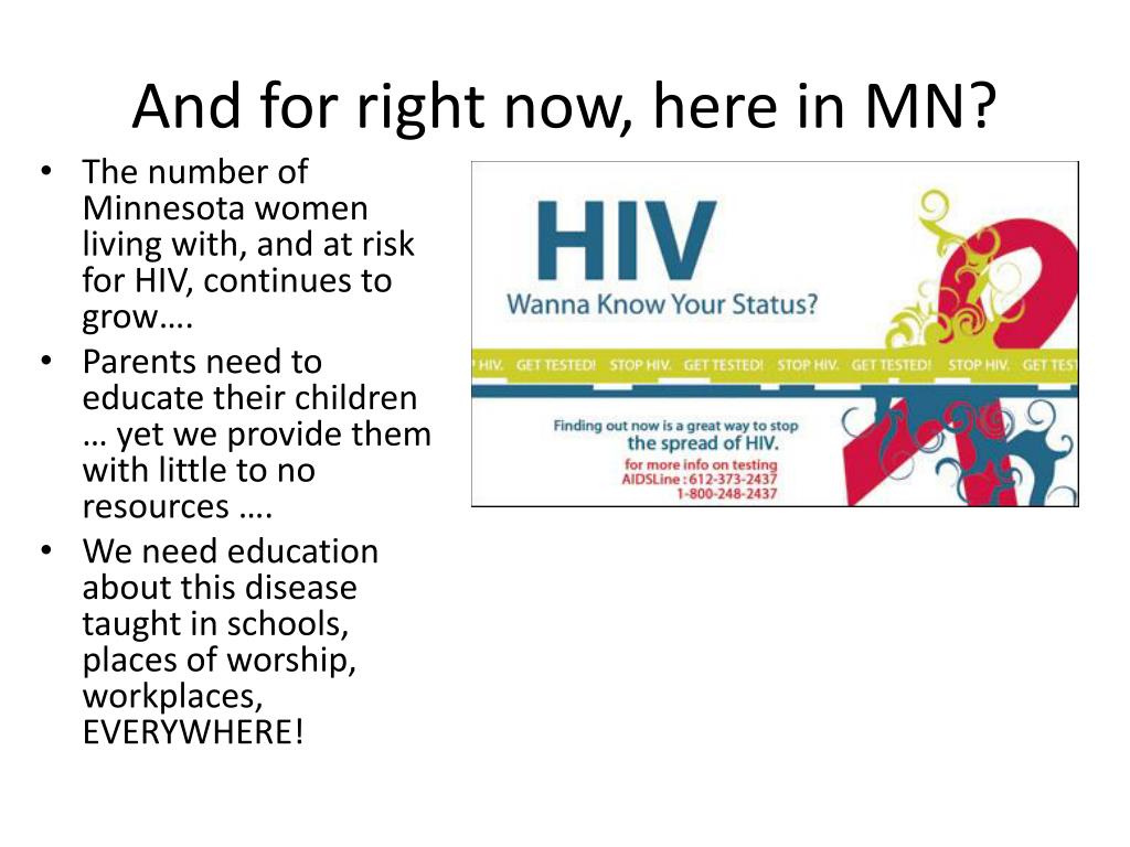 PPT - Remember AIDS? Women & HIV in Minnesota PowerPoint Presentation ...