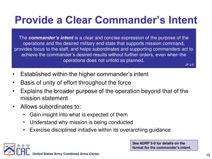 PPT - ADP 6-0 and ADRP 6-0 Mission Command PowerPoint Presentation - ID ...