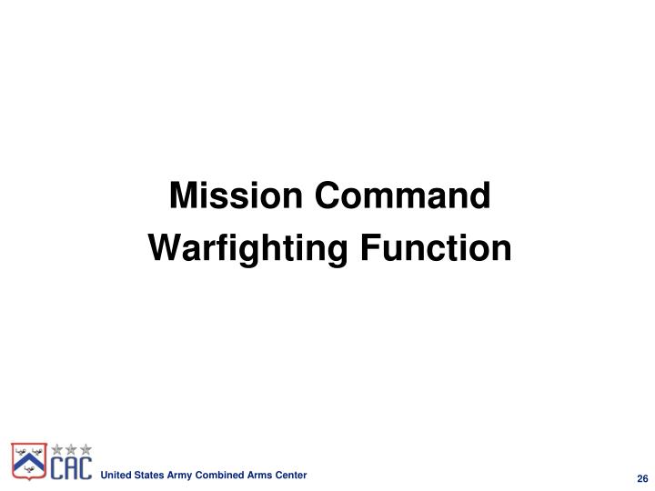 PPT - ADP 6-0 and ADRP 6-0 Mission Command PowerPoint Presentation - ID ...