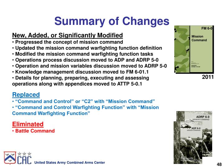 PPT - ADP 6-0 and ADRP 6-0 Mission Command PowerPoint Presentation - ID ...