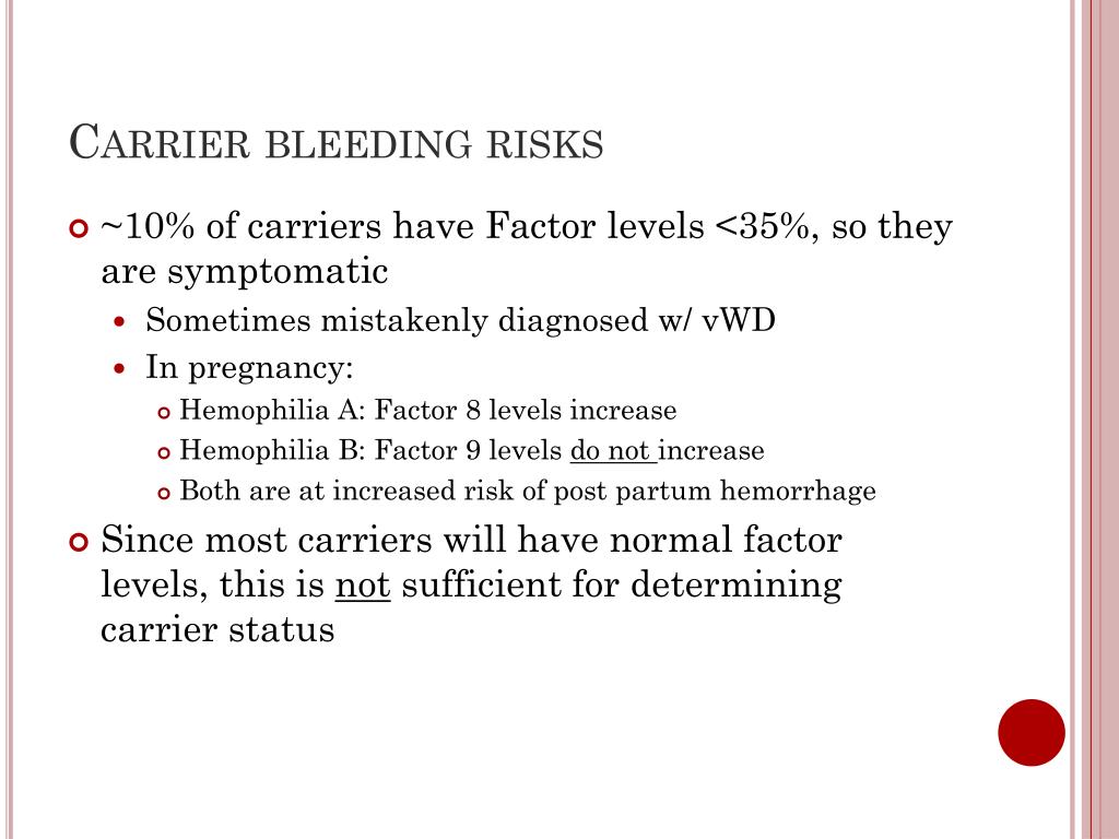 PPT - The role of genetics in the care of Hemophiliacs PowerPoint ...
