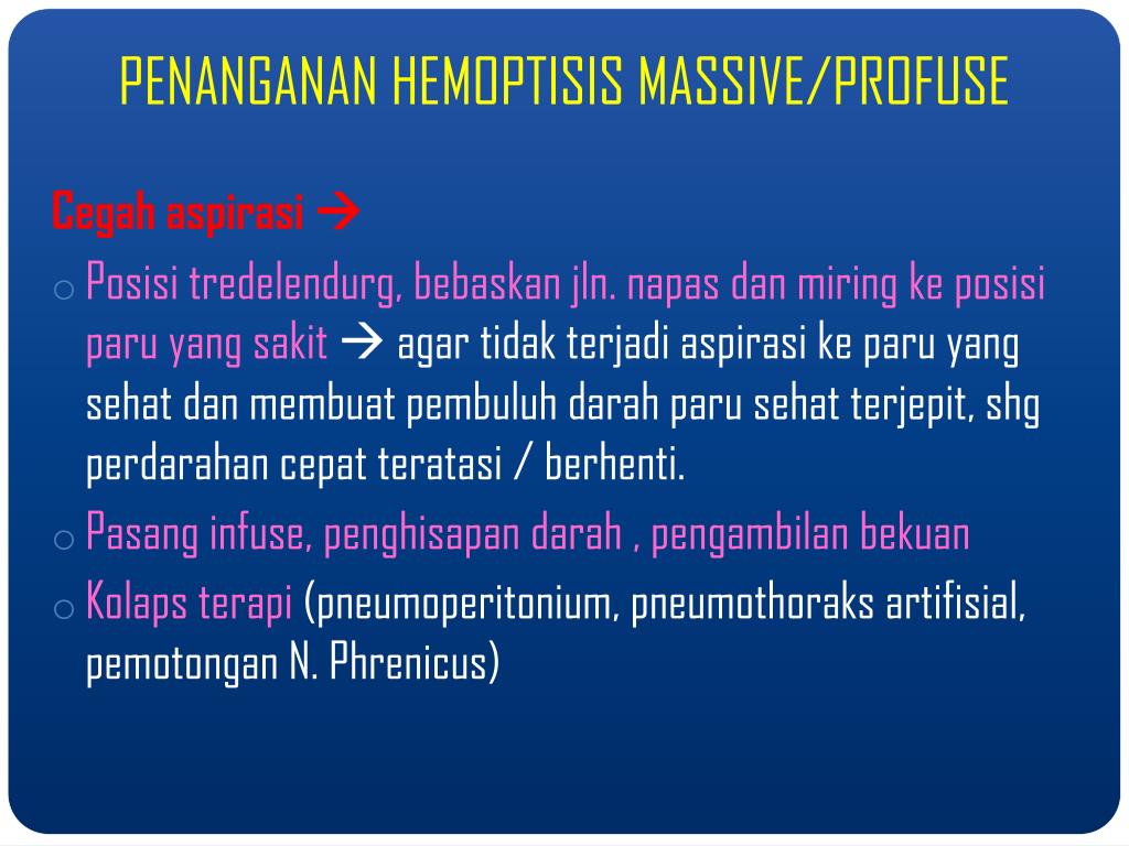 PPT - HAEMOPTISIS PowerPoint Presentation, free download - ID:2122220