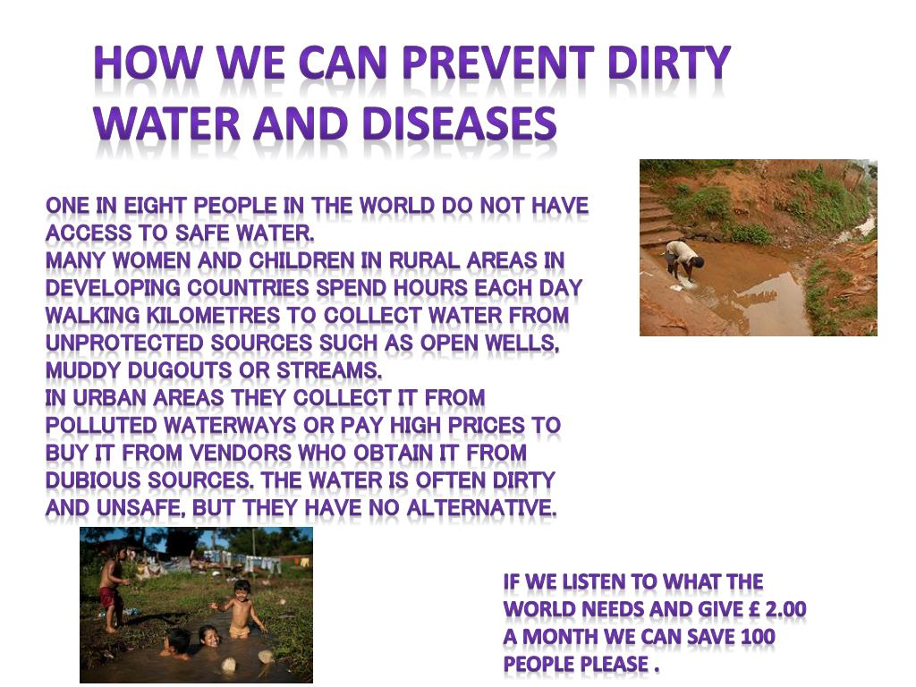 PPT - Dirty Water Diseases: Causes, Spread, and Prevention PowerPoint ...