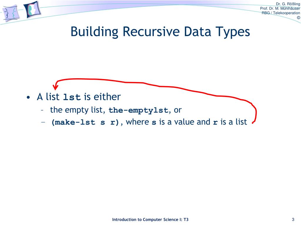 Ppt Introduction To Computer Science I Topic 3 Recursive Data Types And Structural Recursion