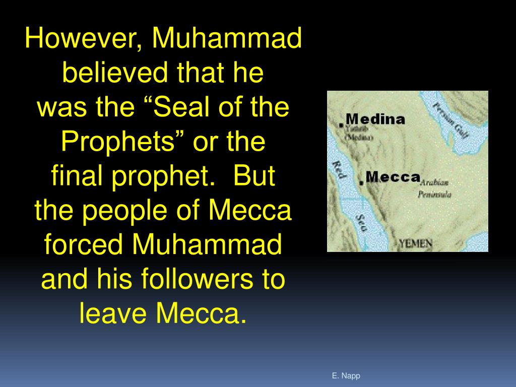 PPT - The Prophet Muhammad was born around 570 A.D. in Mecca, Arabia ...